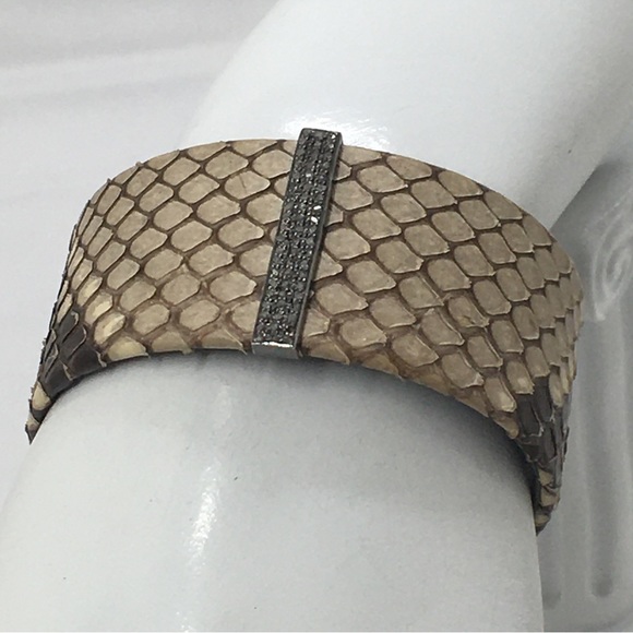 Unmarked | Jewelry | Vintage Genuine Snakeskin Cuff Bracelet | Poshmark